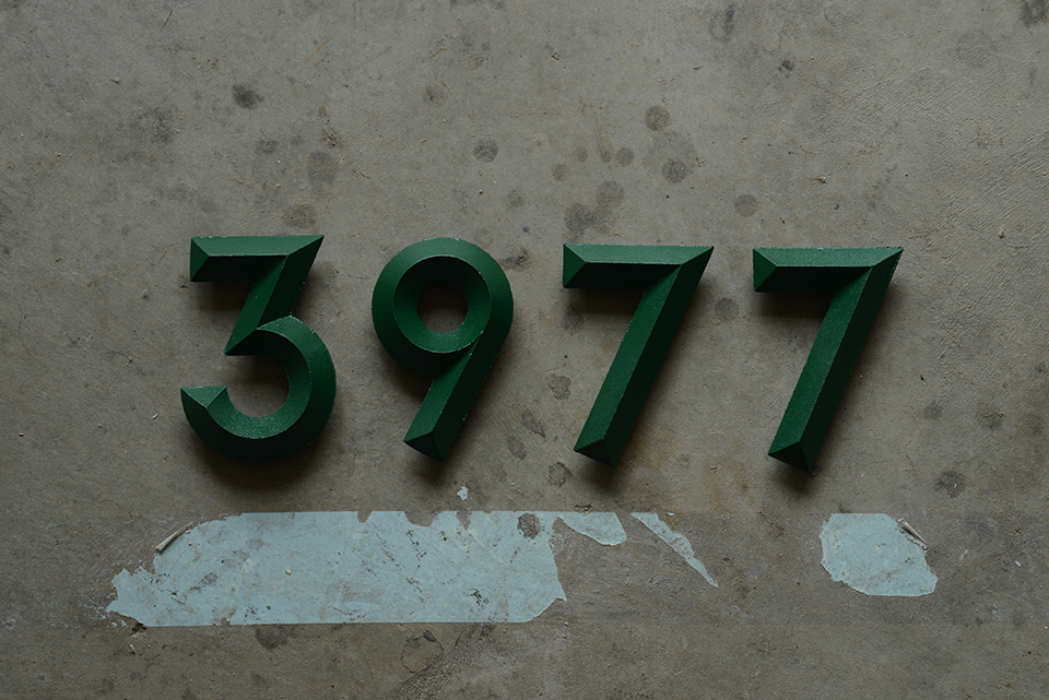 Custom Green Numbers